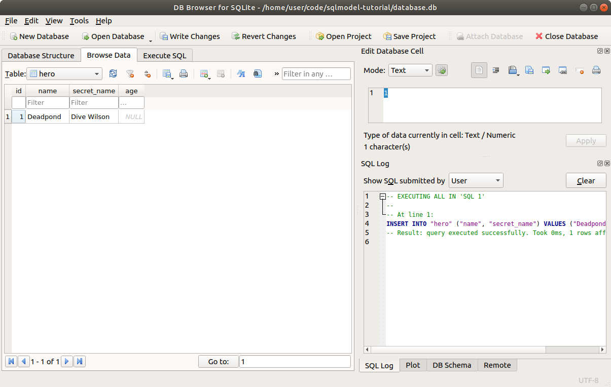 Create Rows - Use the Session - INSERT - SQLModel
